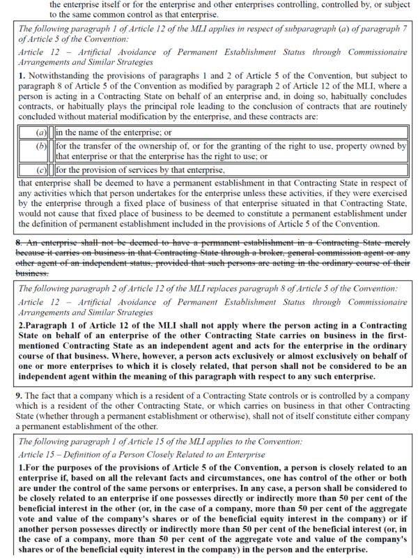 Multilateral instruments (MLI) and its impact on withholding tax ...