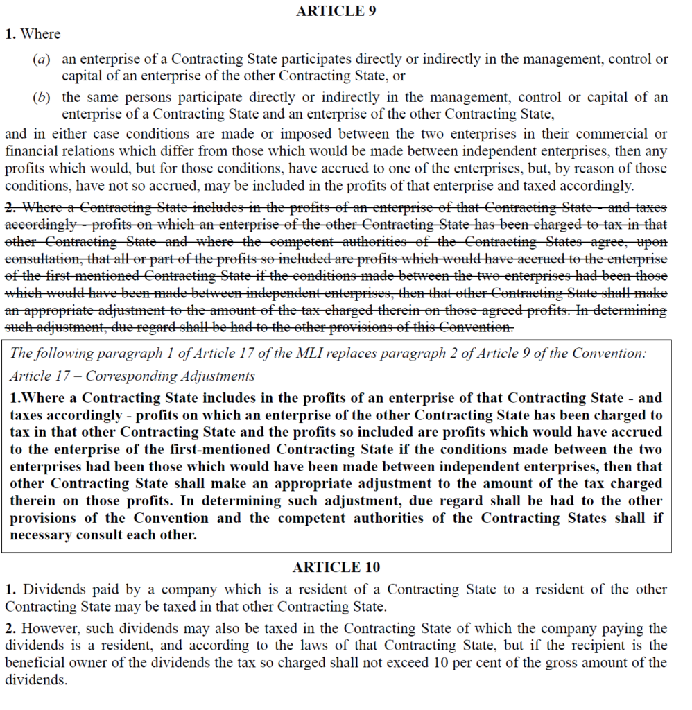 Multilateral instruments (MLI) and its impact on withholding tax ...